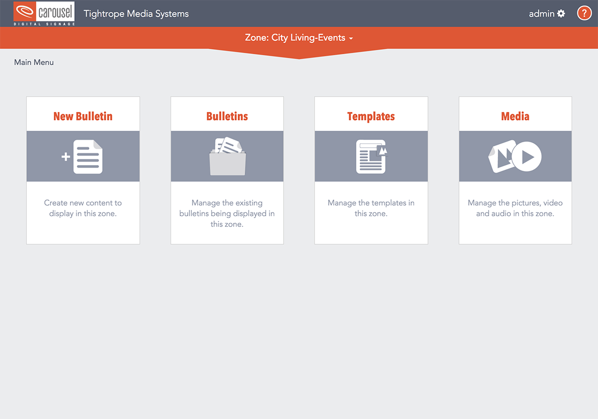 Carousel Digital Signage - User Interface : Easy to Use